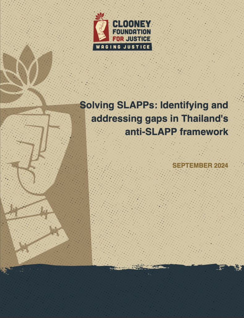 Solving SLAPPs: Identifying and addressing gaps in Thailand's anti ...